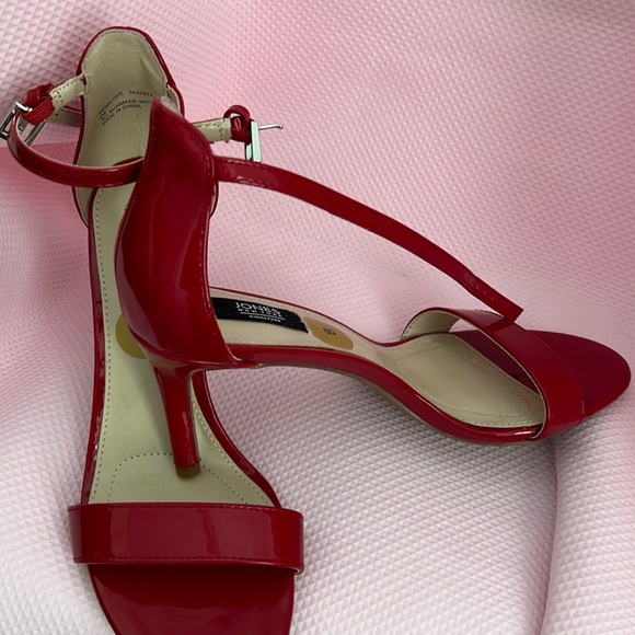 Jones New York | Shoes | Red Patent Leather Sandals By Jones New York ...